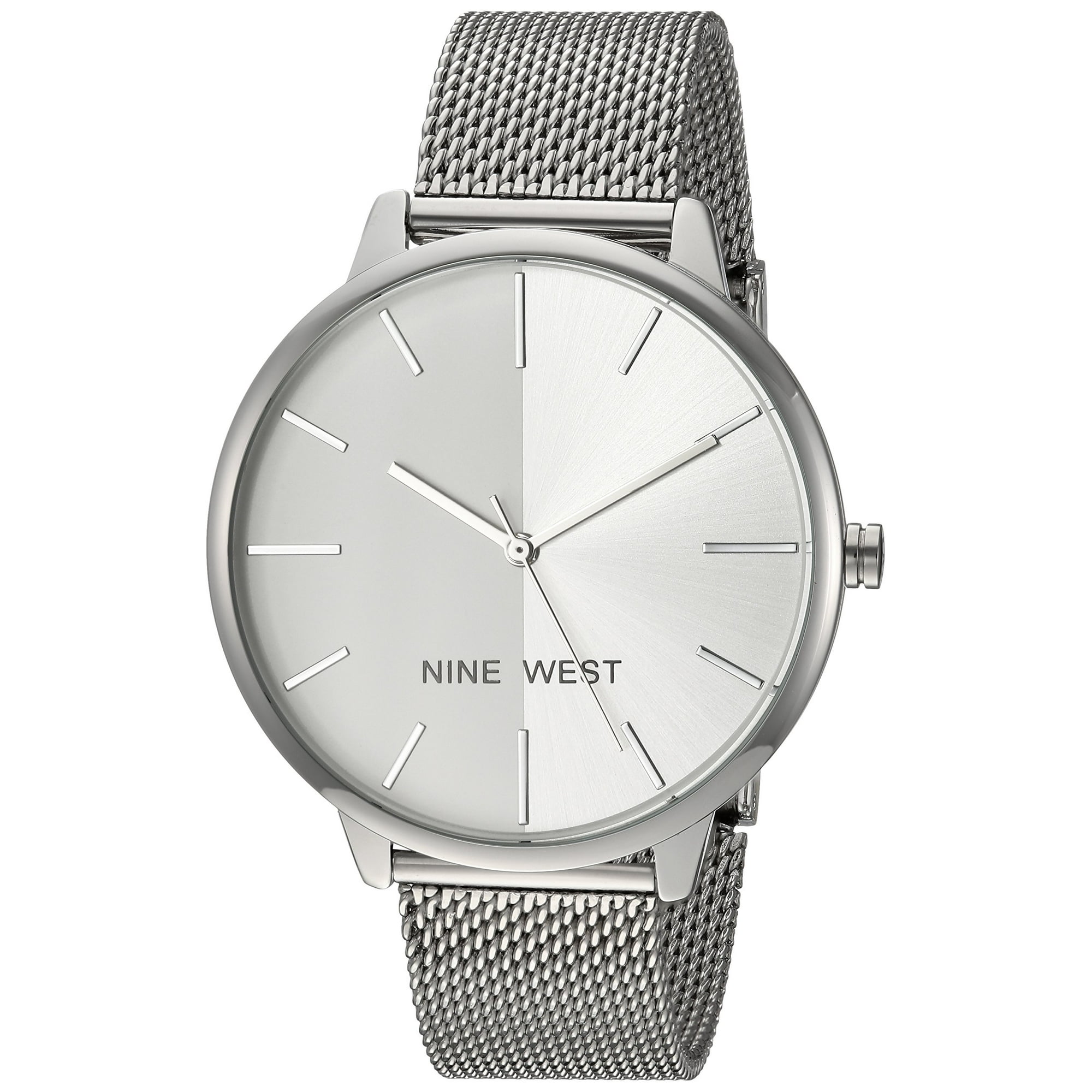 Click here for Nine West Womens Nw/1981svsb Silver-Tone Mesh Brac... prices