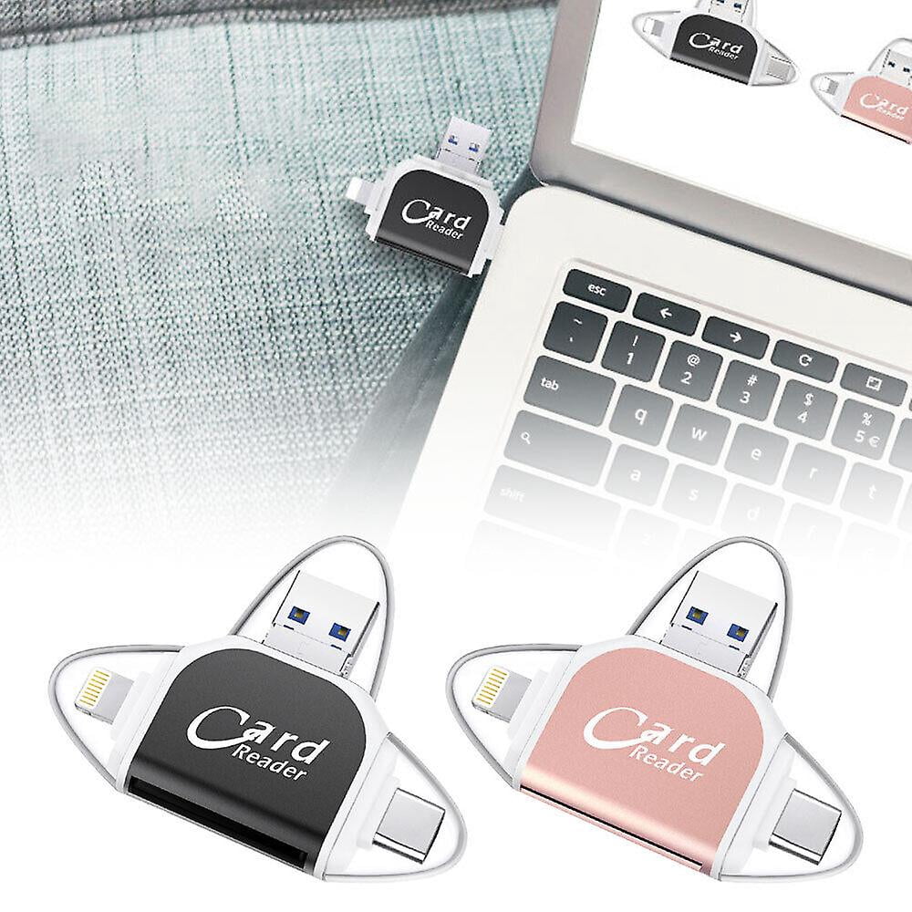 Lector de tarjetas SD TF Universal multipuerto 4 en 1, lector de ...