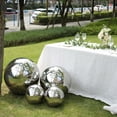 eFavormart Silver Stainless Steel Gazing Globe Mirror Ball, Reflective ...