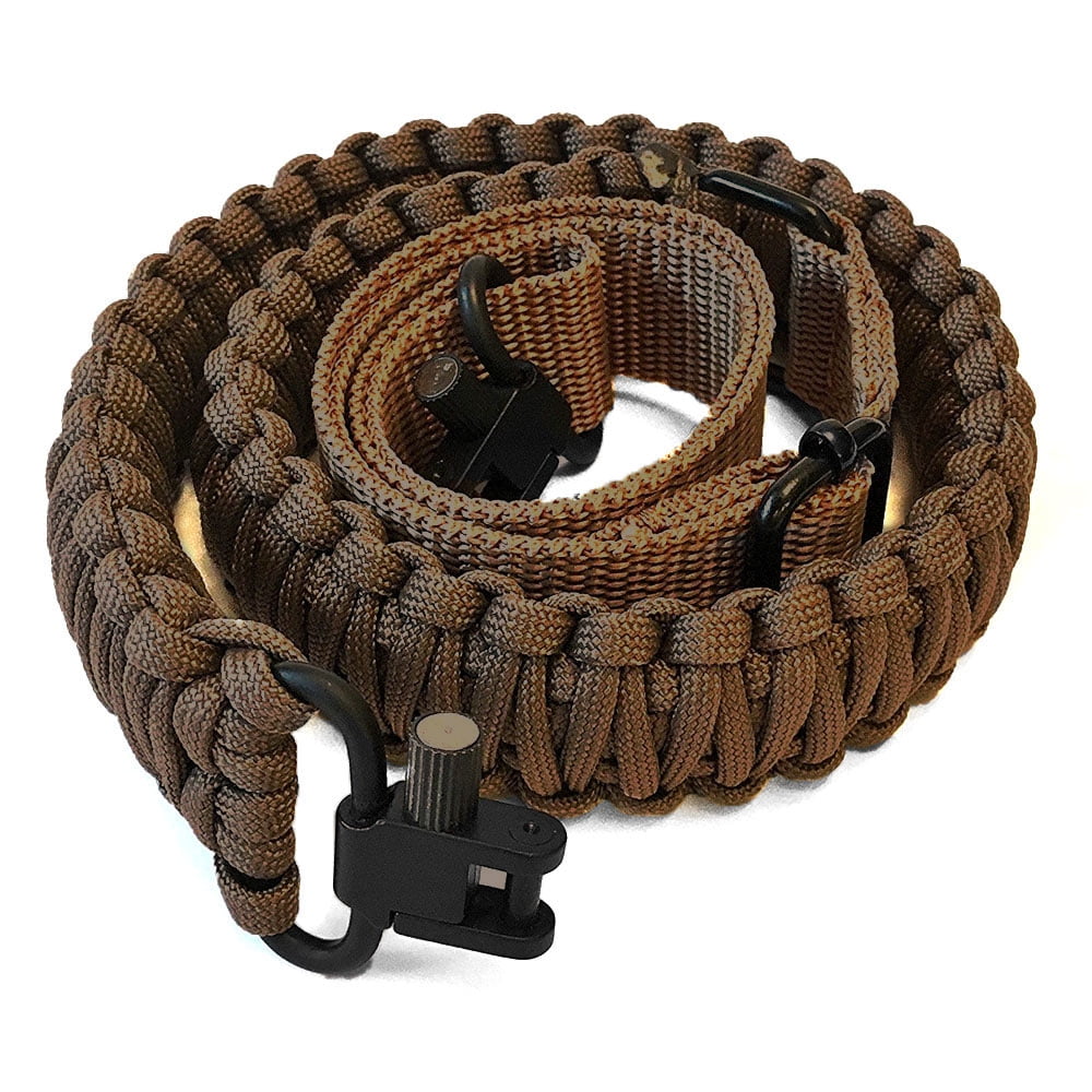 Sirius Survival 2 Point Gun Sling 550 Paracord, Adjustable with Swivel ...