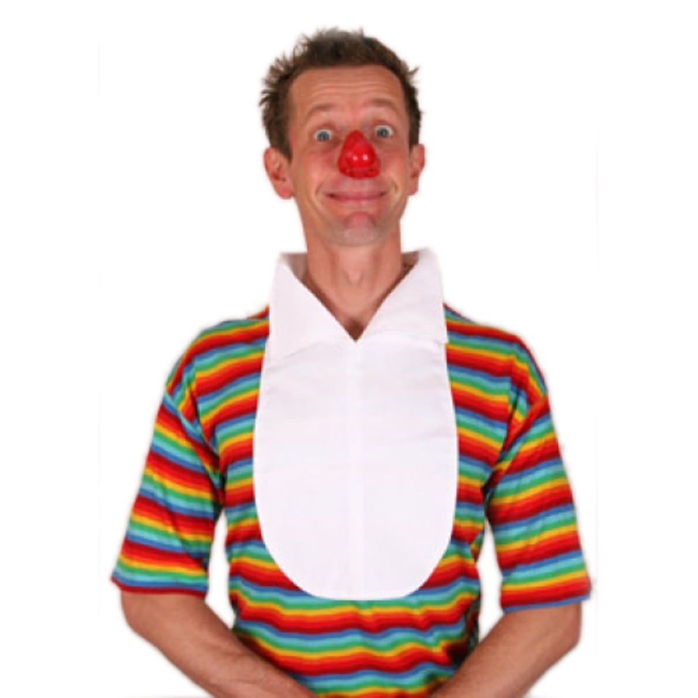 Clown Antics Loofy Clown Bib - White - Walmart.com