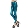 SAYFUT Women's Fashion Seamless Leggings Shiny Mermaid Fish Scale ...