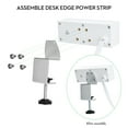 HdcTek Desk Clamp Power Strip with USB Ports Desktop Mountable Outlets ...