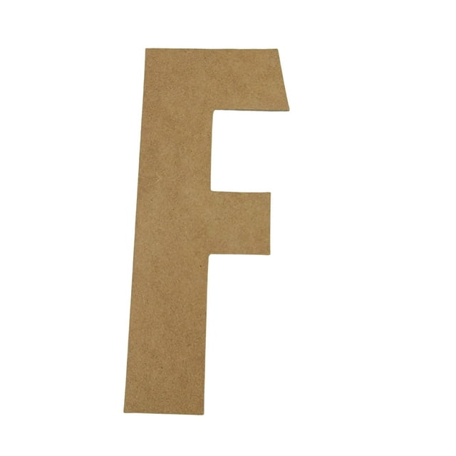 3" Wooden Superhero Letter F Unfinished, American Captain Font, Craft ...