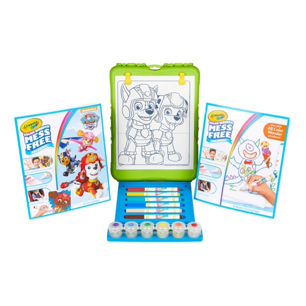 Crayola Color wonder Paw Patrol Travel Easel With 30 Bonus pages, Full ...