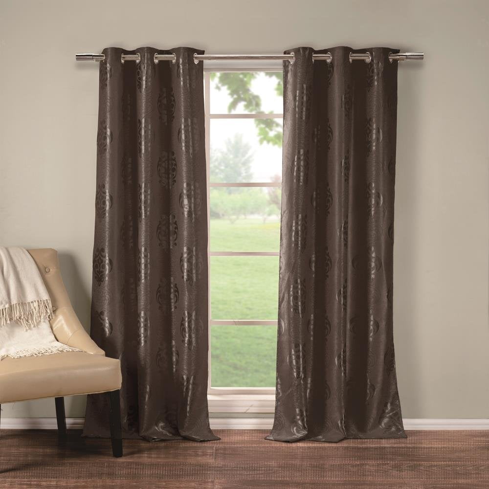 Hastings 36 In. W X 84 In. L Polyester Window Panel In Chocolate (2 ...