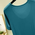 Fewfanhot Women's Solid Lounge T-Shirt - Thin Round Neck Short Sleeve Minimalist Design, Soft ...