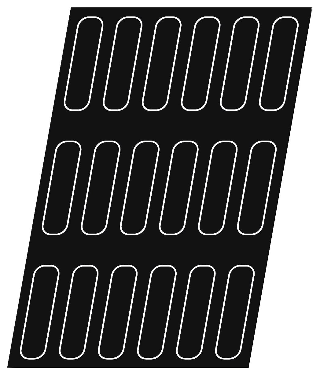 Oblong Perforated Patterns DNT Mild Steel Rectangular Hole Perforated