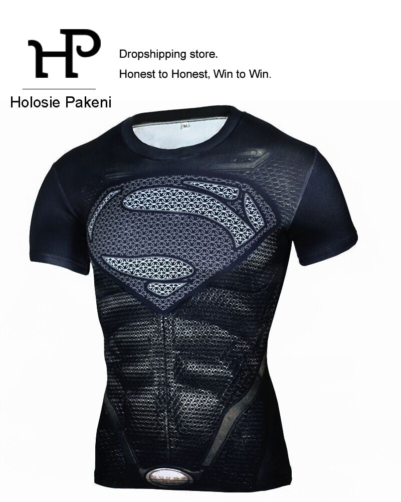 Marvel Superhero Rash Guard T Shirt Top - Walmart.com