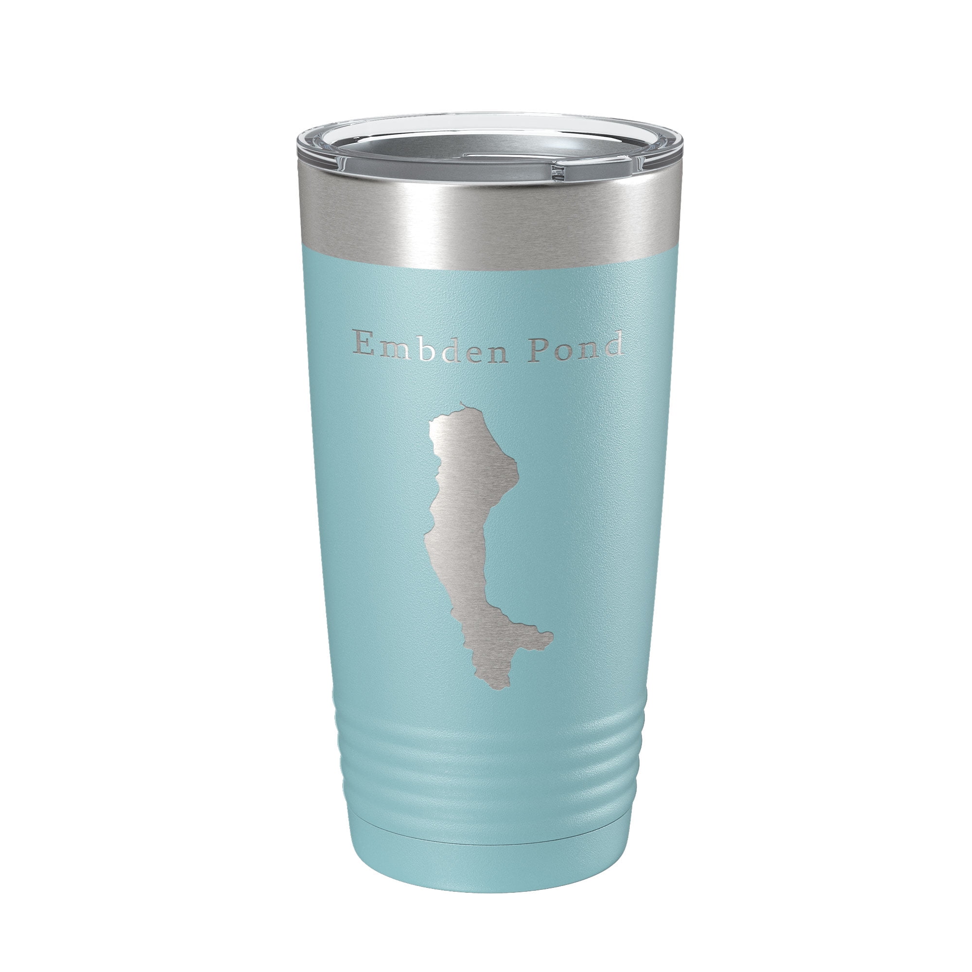 Embden Pond Tumbler Lake Map Travel Mug Insulated Laser Engraved Coffee ...
