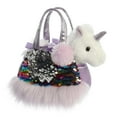 Aurora 32863 7 in. Shimmers Rainbow Unicorn Carrier Pet Carrier Stuffed ...