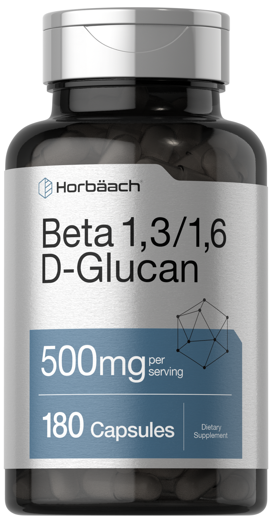 Beta Glucan 1 3D 180 Capsules Beta 1 3 1 6 D Glucan By Horbaach