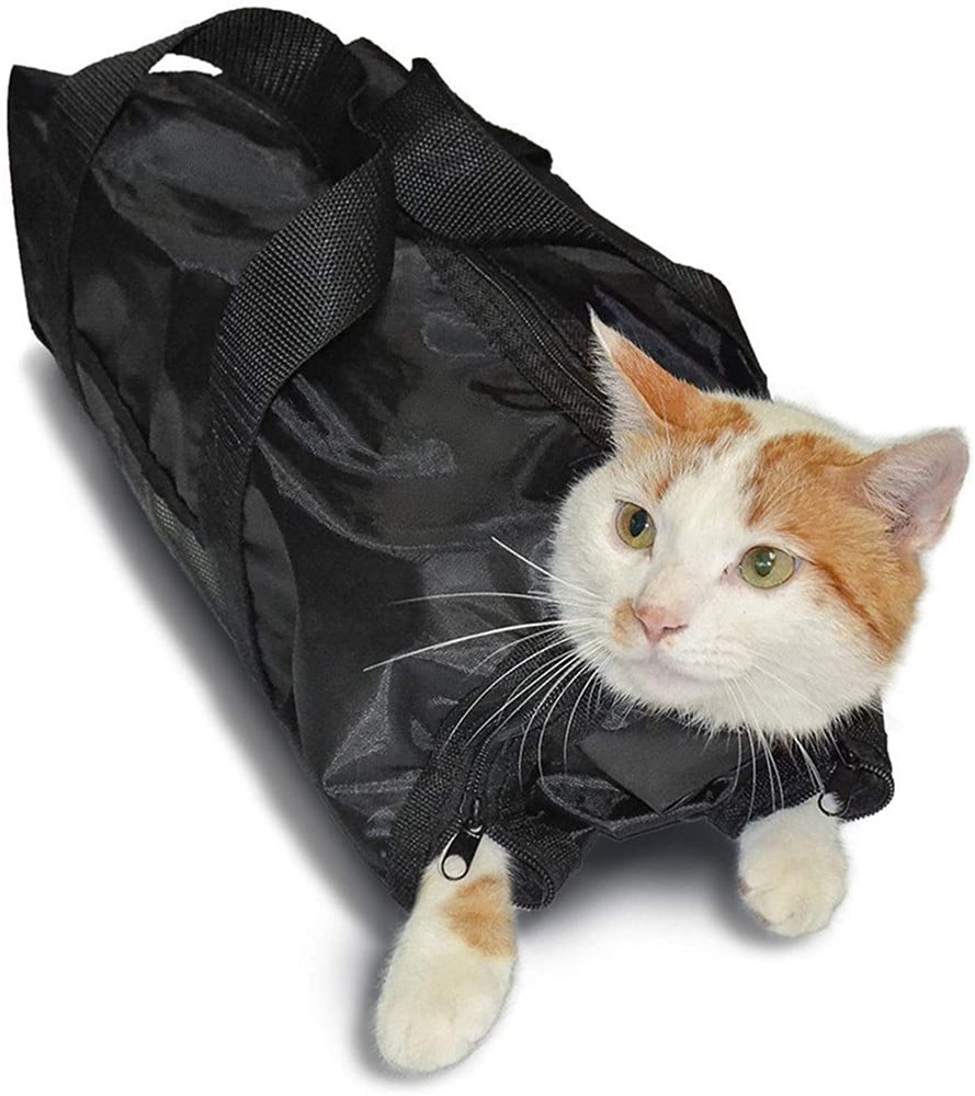Cat Restraint Bag, Cleaning Grooming Bag Travel Bag Portable ...
