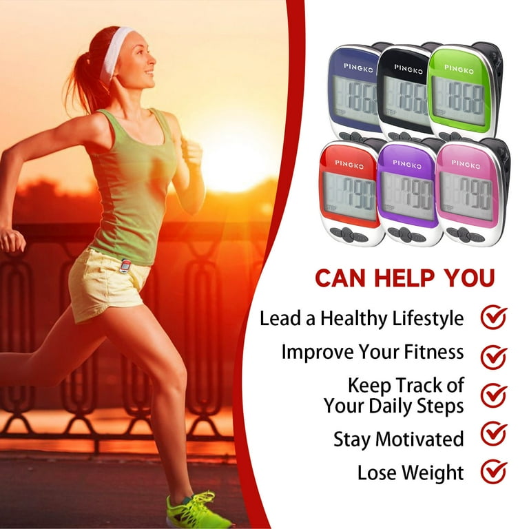 Compact Walking Activity Monitor Pocket Pedometer – Digital Step ...