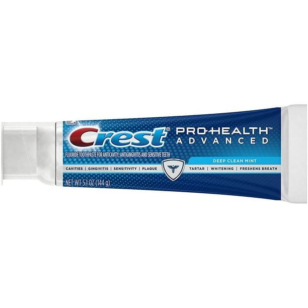 Crest Pro-Health Advanced Toothpaste, Extra Deep Clean 5.1 oz (Pack of ...
