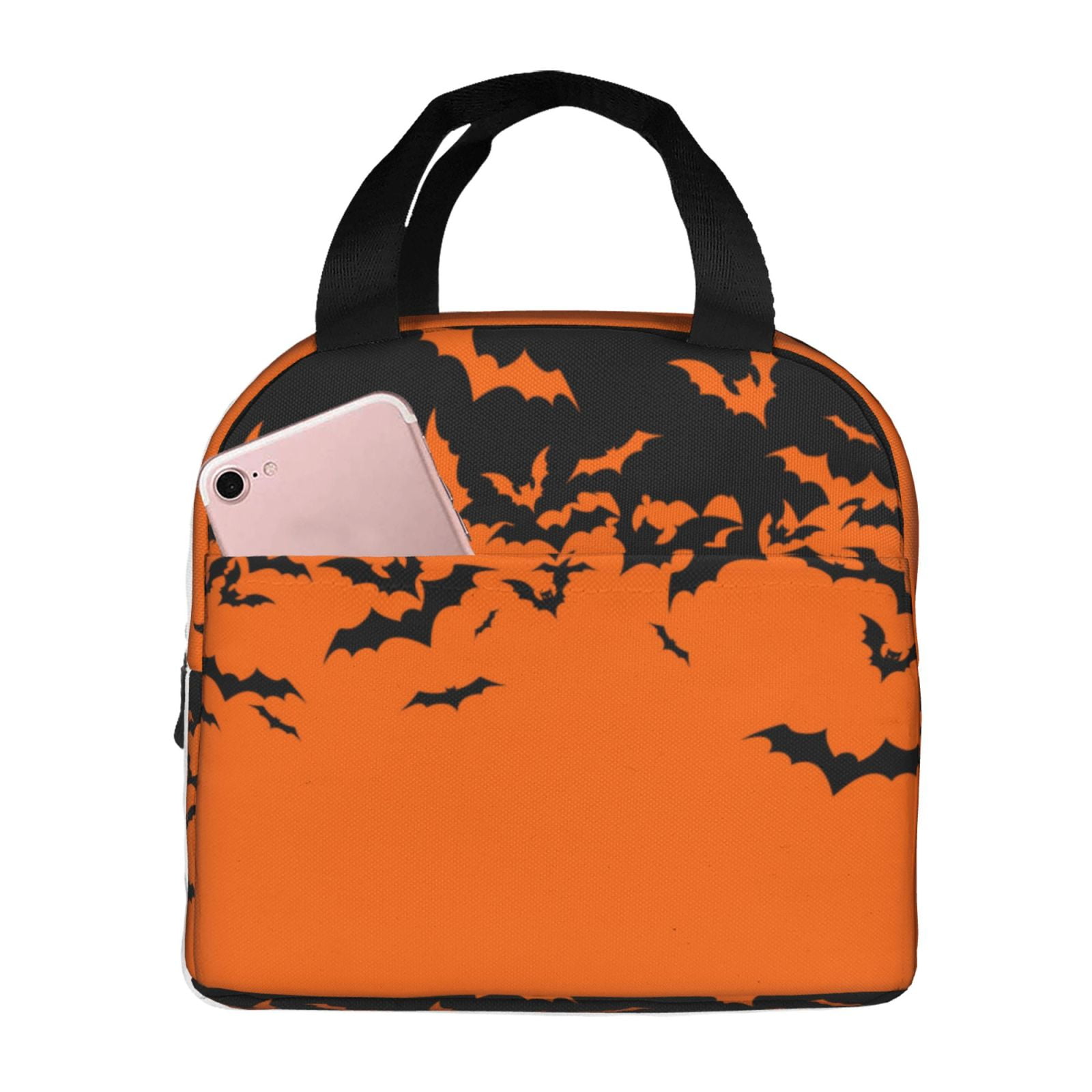 Fotbe Halloween With Black Bats Bolsa Térmica con Estampado y Forro de ...