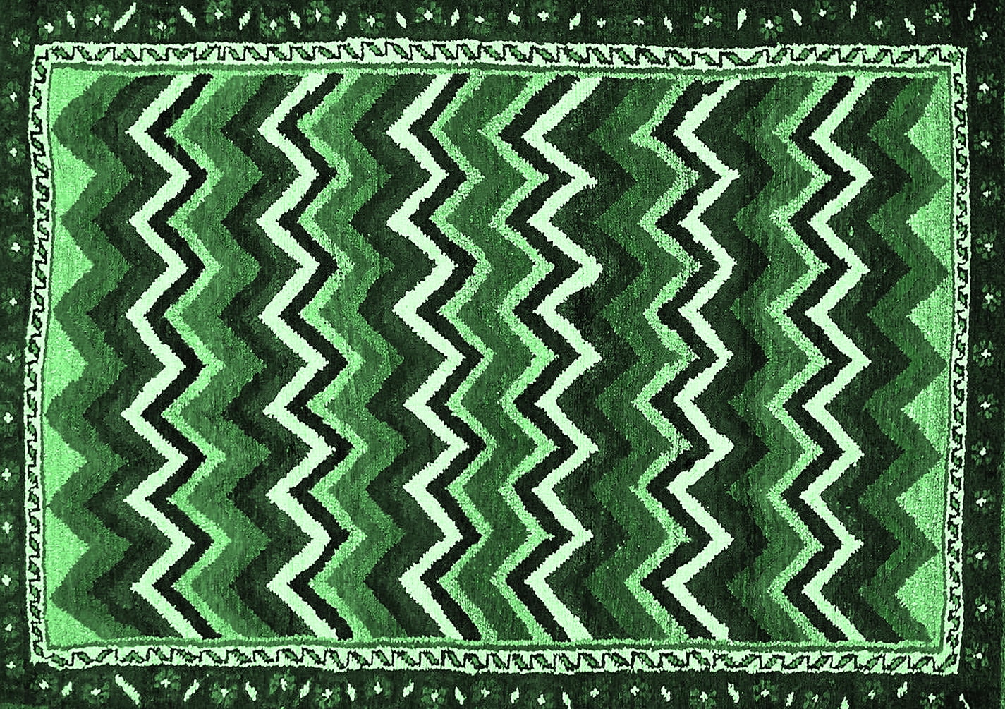 Ahgly Company Indoor Rectangle Abstract Emerald Green Modern Area Rugs ...