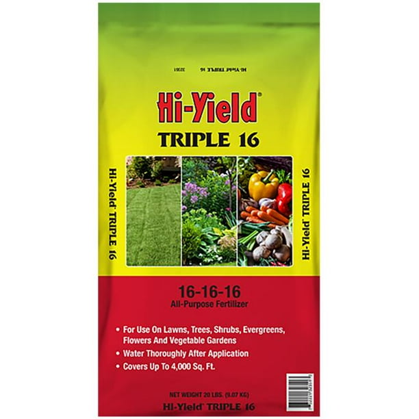 Fertilome 20 lbs Hi-Yield Triple-16 All Purpose Fertilizer - Walmart.com