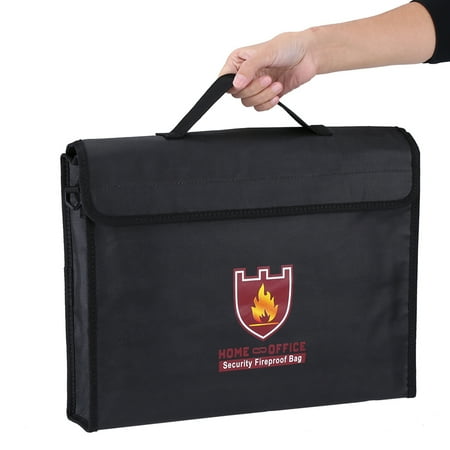 2 Sizes Fire Resistant Pouch, Fireproof Bag, With Handle Design Double ...