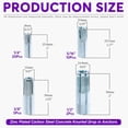 37Pcs 1/4" 5/16" 3/8" 1/2" Premium Zinc Plated Carbon Steel Concrete ...