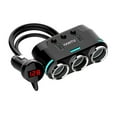 HMOONORY Multi 3 Way Car Cigarette Lighter Socket Extension Splitter ... HMOONORY Multi 3 Way Car Cigarette Lighter Socket Extension Splitter ...