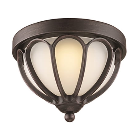 Trans Globe LED-40920 RT Mirage - 10" 10W 1 LED Outdoor Flushmount ...