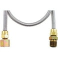 Dormont 48 in Gas Dryer & Water Heater Flex-Line, 1/2 in OD, Stainless ...