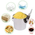 Extra Thick 12/20L Stainless Steel Barrel Bucket Kitchen Food Water ...