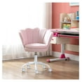 Velvet Kids Desk Chair, Cute Adjustable Task Chair Swivel Vanity Chair ...