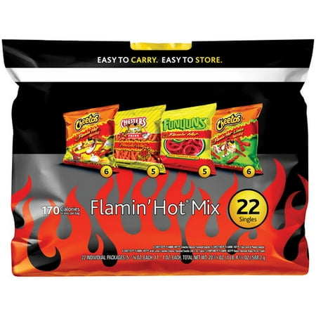 Frito-Lay Flamin' Hot Mix Variety Pack, 22ct - Walmart.com