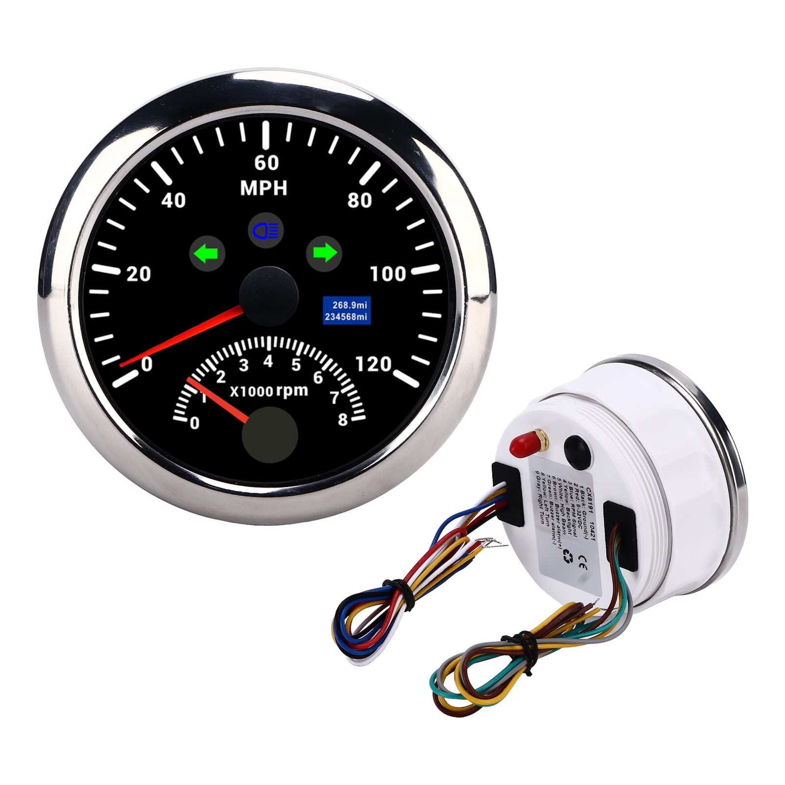 Eling New Car Universal 85mm Auto Meter Gps Speedometer 120, 47% OFF