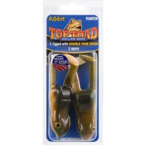 Stanley 4" Ribbit Rubber Frog Softbait, Bull Frog, 5 pack - Walmart.com