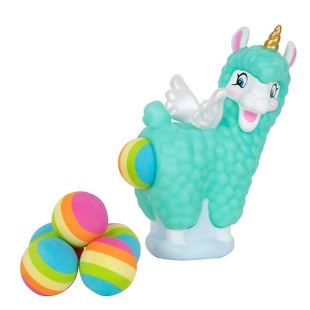 Hog Wild Llamacorn Foam Ball Popper Toy - Rainbow Pooping Unicorn Llama ...