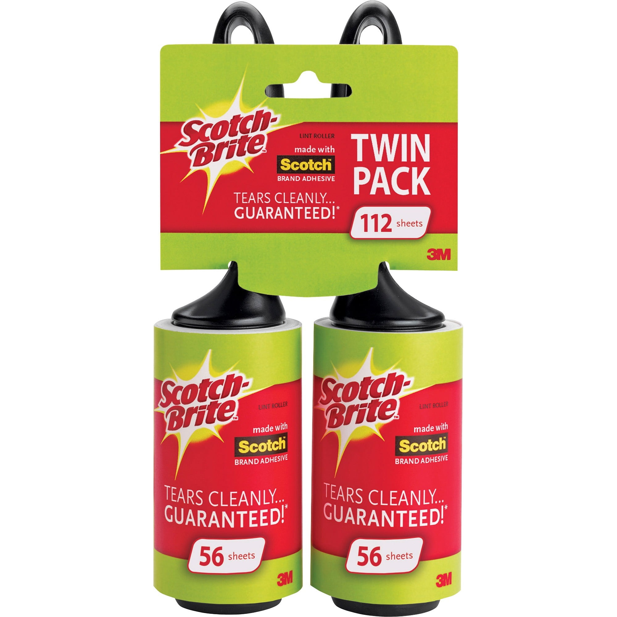 Scotch-Brite Lint Rollers, 56 Sheets, 2 Ct - Walmart.com - Walmart.com