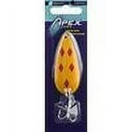 Rainbow Plastics Lil' Lightning Spoon Lure, Chartreuse/Fluorescent Red ...