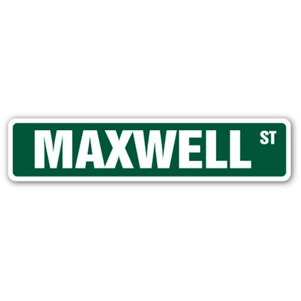 SignMission SS-MAXWELL 4 x 18 in. Childrens Name Room Street Sign ...