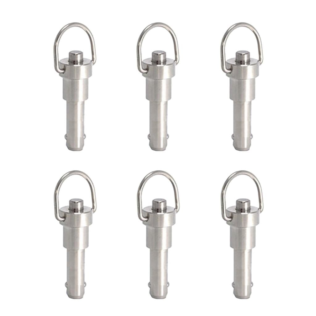 6Pcs Quick Release Push Pull Ball Lock Pins Ball Quick Ball Lock 30mm ...