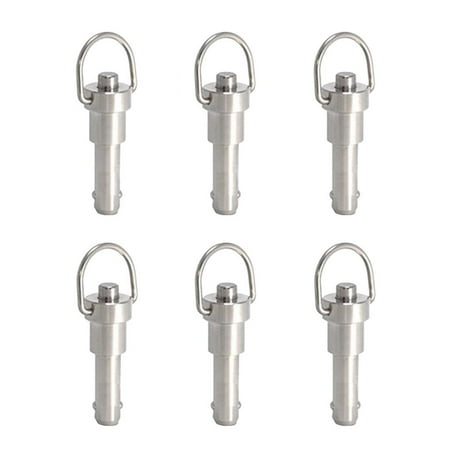 6 Pieces Stainless Steel Push Button Quick Release Pins Fastener ...