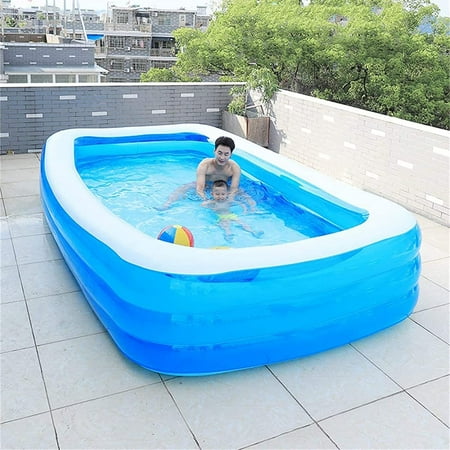 Paddling Pool Family Inflatable Pool Childrens Pool Large Rectangular ...