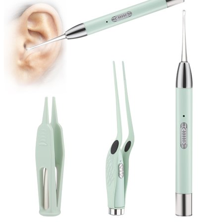 3 Pieces/Set Baby Adults LED Earwax Glowing Earpick Extractor Pick ...