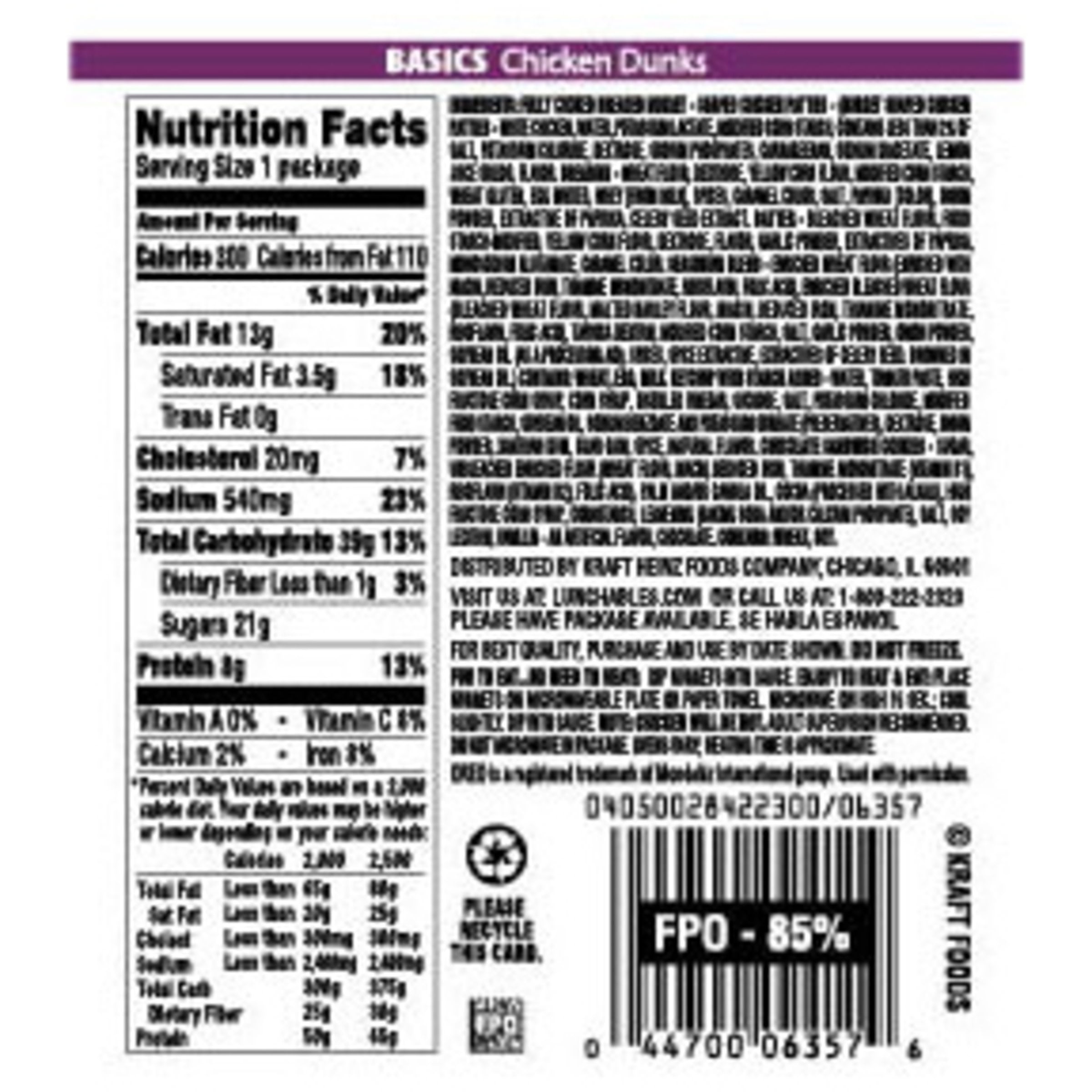 Buy Lunchables Chicken Dunks Snack Kit with Chocolate Sandwich Cookies ...