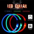 BETTERLIFE Light Up Dog Collar LED Flashing Illuminated USB ...