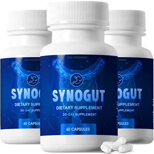 Synogut Pills Dietary Supplement for Gut Health (3 Pack - 180 Capsules ...