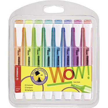 Flower Multi-Color Highlighters - 10 pack - White - Walmart.com