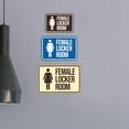 Classic Framed Female Locker Room Sign (Black /Gold) - Small - Walmart.com