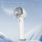 TERGAYEE Handheld Cooling Fan,Ice Cooler Pad Portable Handheld Fan ...