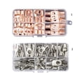 60Pcs Coppers Lugs Rings Crimps Terminals Cable Lugs Wire Welding Cable ...
