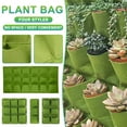 Hanging Planting Grow Bags, 2 Pockets Hanging Vertical Wall Planter ...