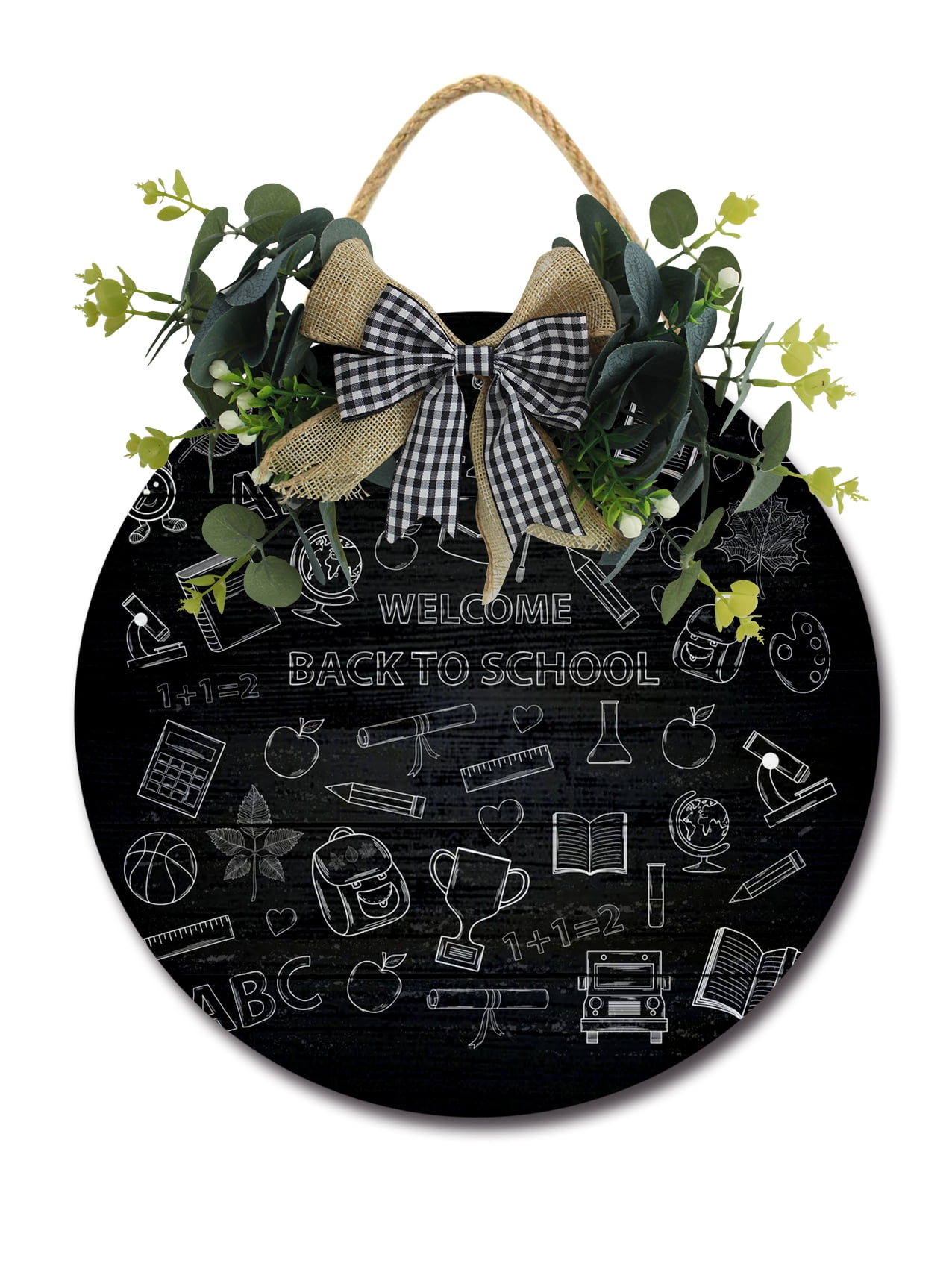 Eveokoki Back To School Door Sign Classroom Door Hanger Back to School ...