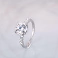 AOBOCO 1ct 6.5mm 10K 14K 18K Moissanite Engagement Rings Lab Grown ...